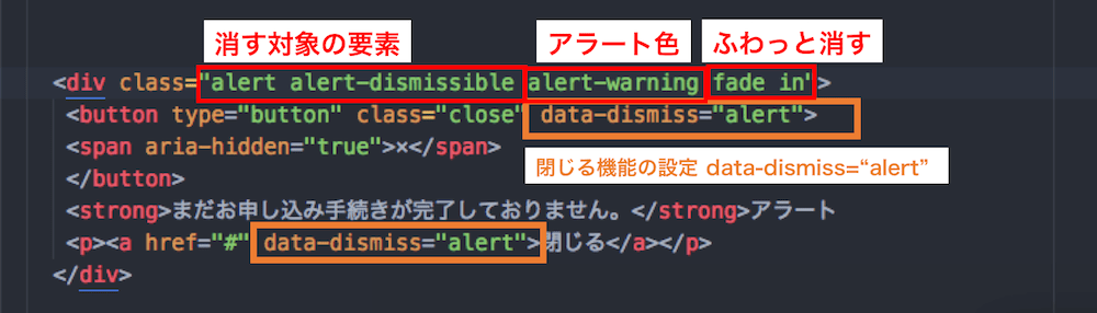 アラートメッセージ alertの使い方 | BootStrap 3.3.7 のJavascript | プログラミング四季報 by WEBST8